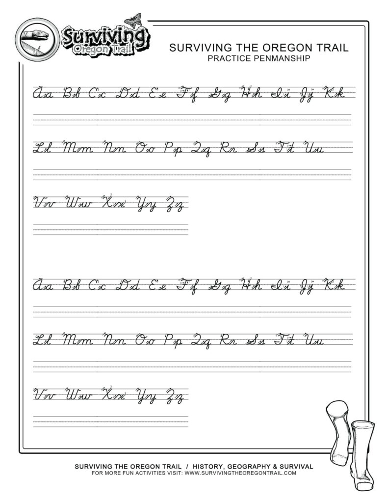 K5 Learning Cursive Writing Worksheets Alphabet | Writing Worksheets