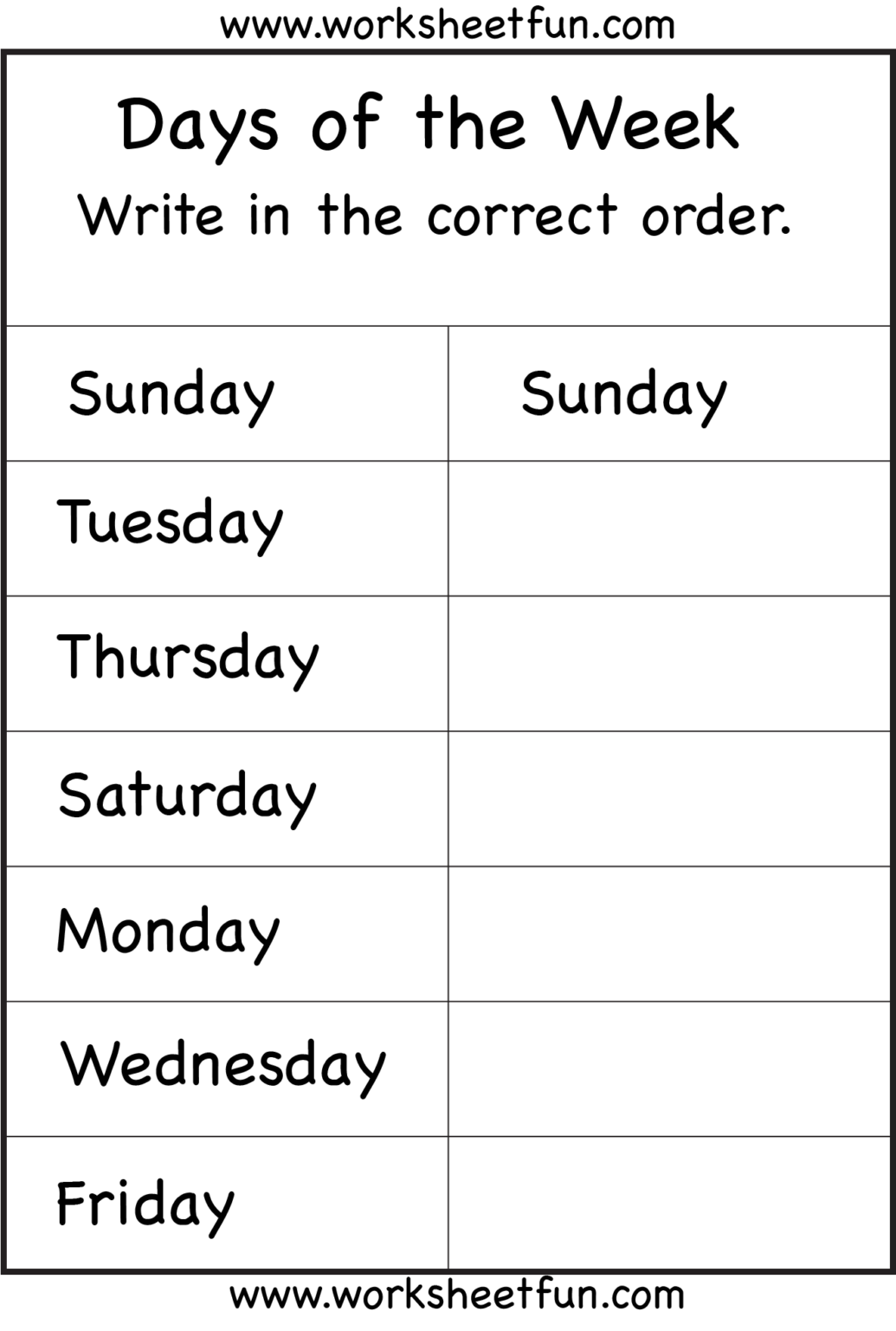 Days Of The Week 1 Worksheet FREE Printable Worksheets Worksheetfun days-of-the-week-1-worksheet-free-printable-worksheets-worksheetfun