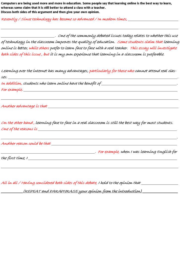 Essay Templates For Ielts IELTS Writing Task 2 Essay Templates ... Essay Templates For Ielts IELTS Writing Task 2 Essay Templates ...