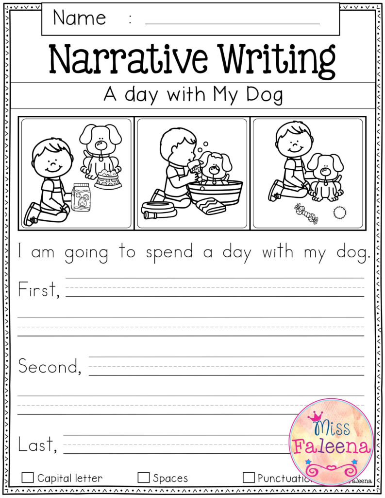 First Grade Writing Worksheets Free Printable Worksheet Template ...
