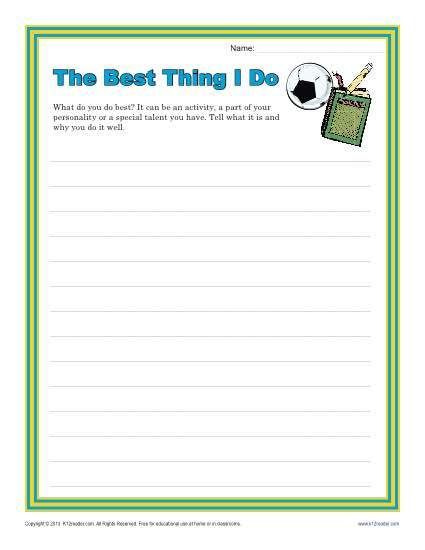 Writing Worksheets For 5th Graders Writing Worksheets
