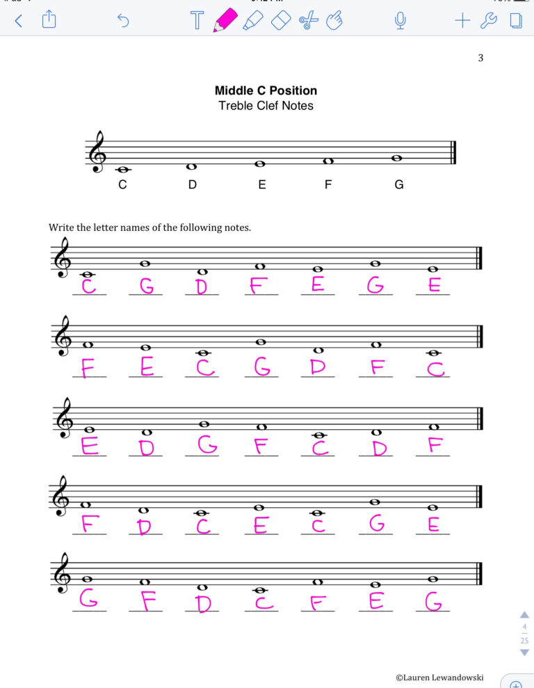 Music Note Writing Worksheet | Writing Worksheets