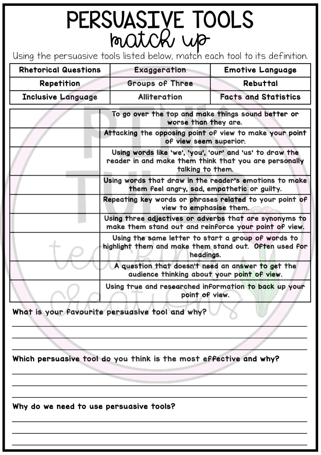 Persuasive Writing Practice Worksheets | Writing Worksheets