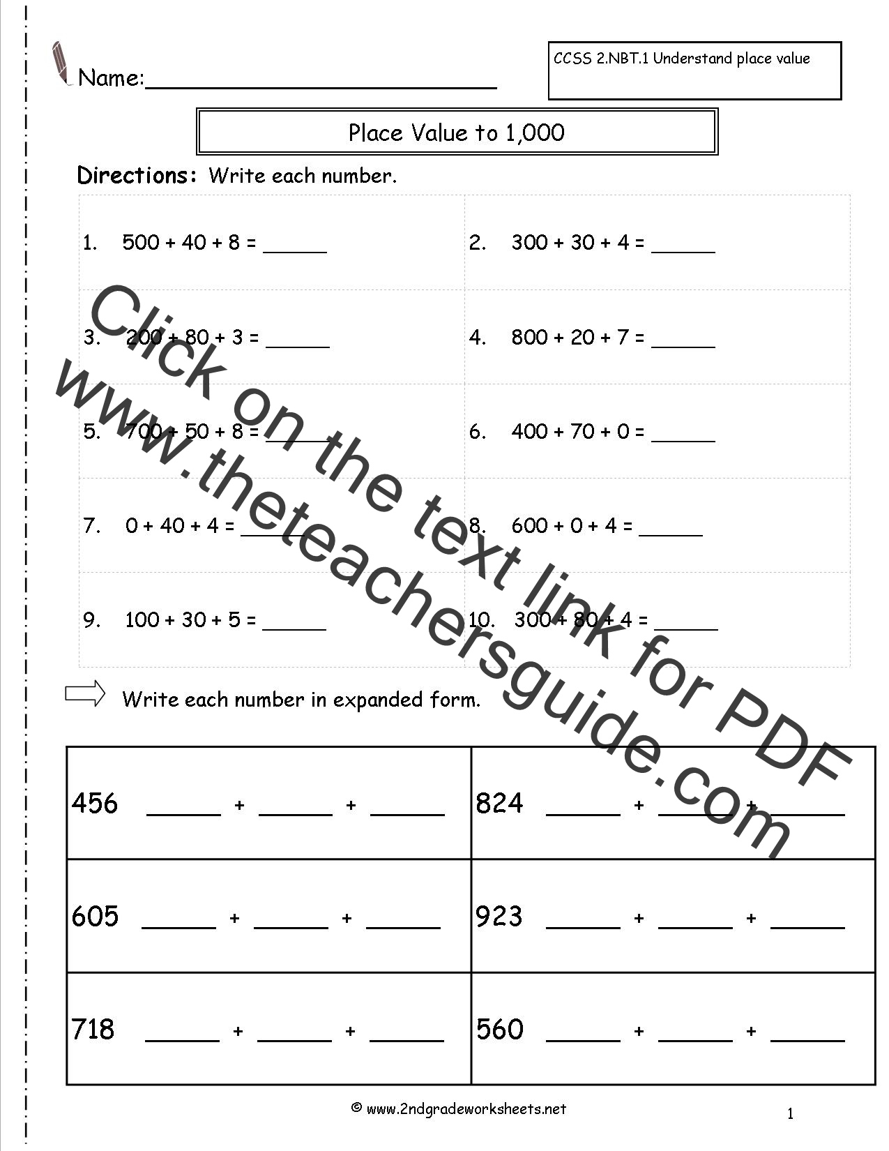 Reading And Writing Numbers Worksheet Grade 2 Writing Worksheets