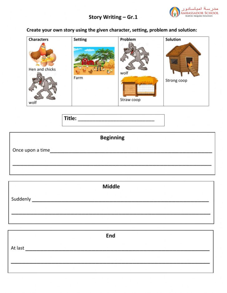Story Writing Challenge 1 Worksheet | Writing Worksheets