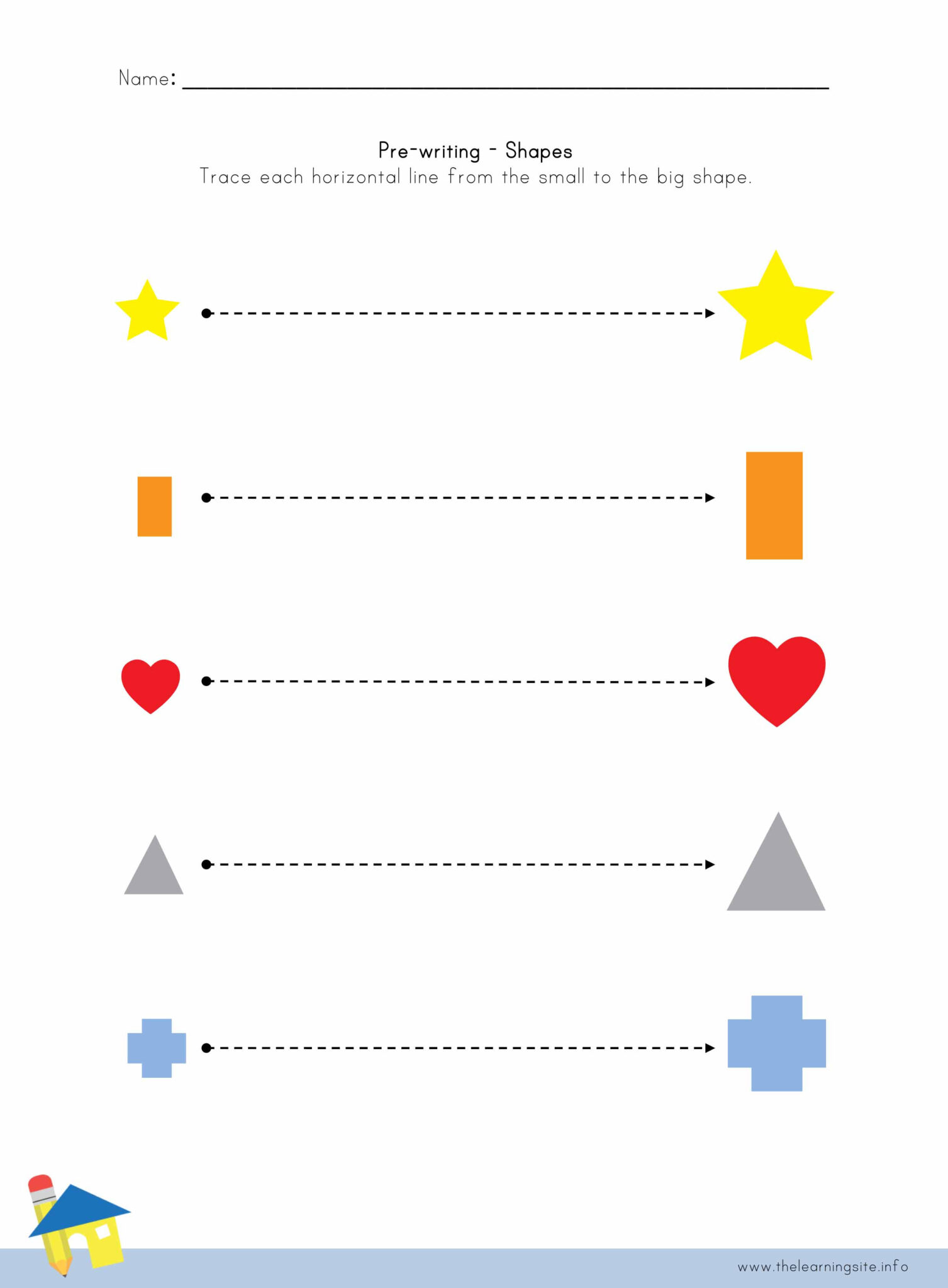 Pre Writing Worksheets Straight Lines | Writing Worksheets