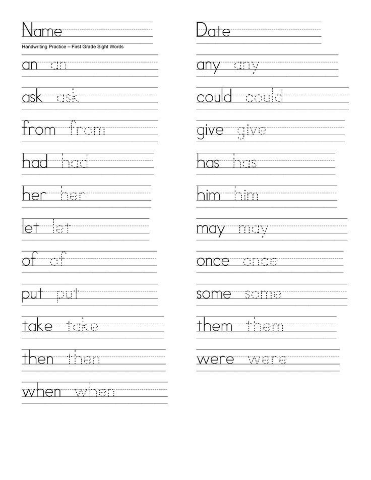 1st Grade Handwriting Worksheets Free Writing Worksheets