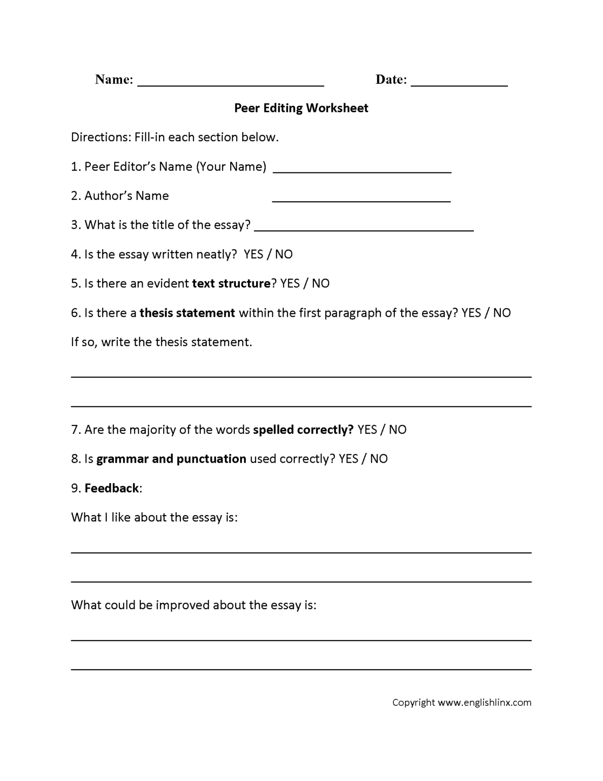 Writing Worksheets Editing Worksheets Writing Worksheets | Writing ...