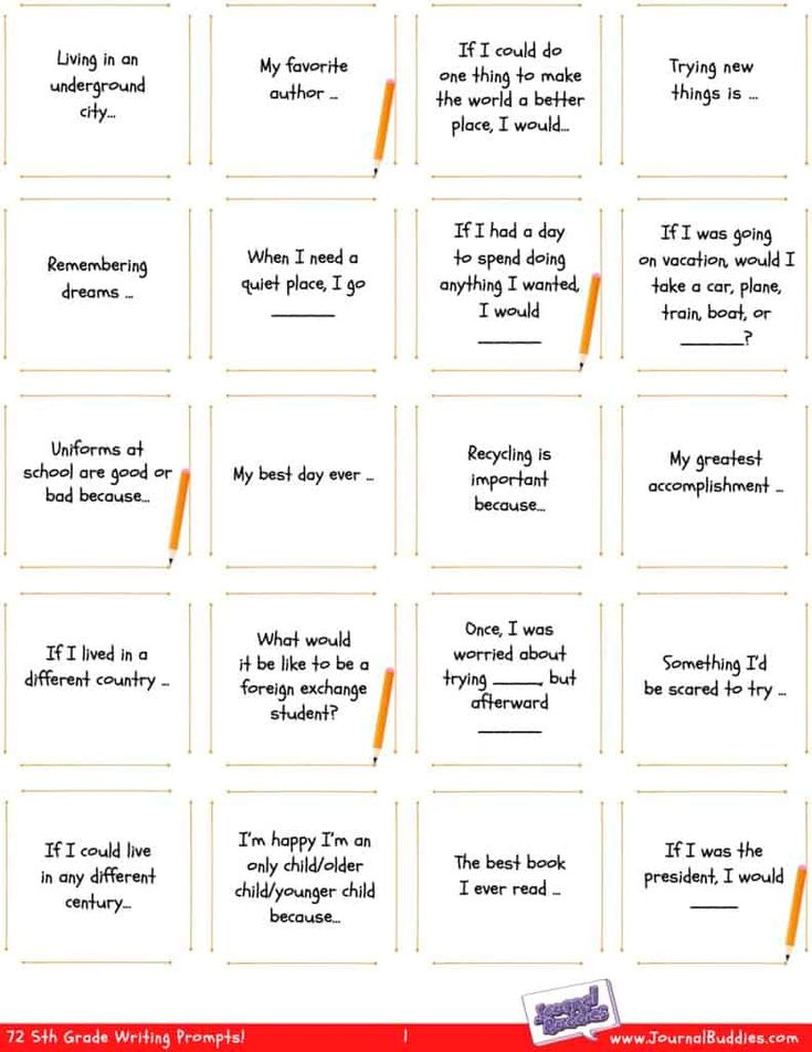 5th Grade Writing Prompts Worksheets Writing Worksheets